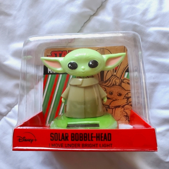 Star Wars | Other | Disney Starwars Baby Yoda Solar Bobble Head | Poshmark